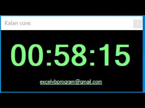 Bilgisayara Kullanım Süre Kısıtlama Programı