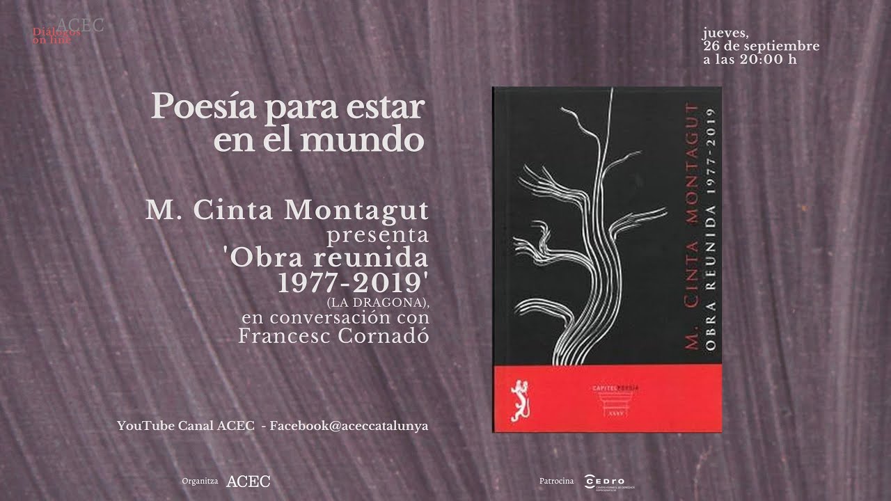 María Cinta Montagut - ''Obra reunida'' 1977-2019 (La Dragona Ed ...
