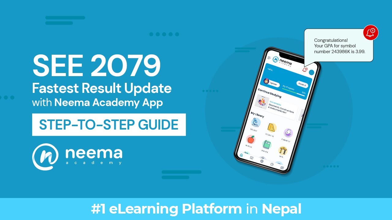 How to get the Fastest SEE 2079 Result Update with 𝗡𝗲𝗲𝗺𝗮 𝗲𝗟𝗲𝗮𝗿𝗻𝗶𝗻𝗴 𝗔𝗽𝗽 ...