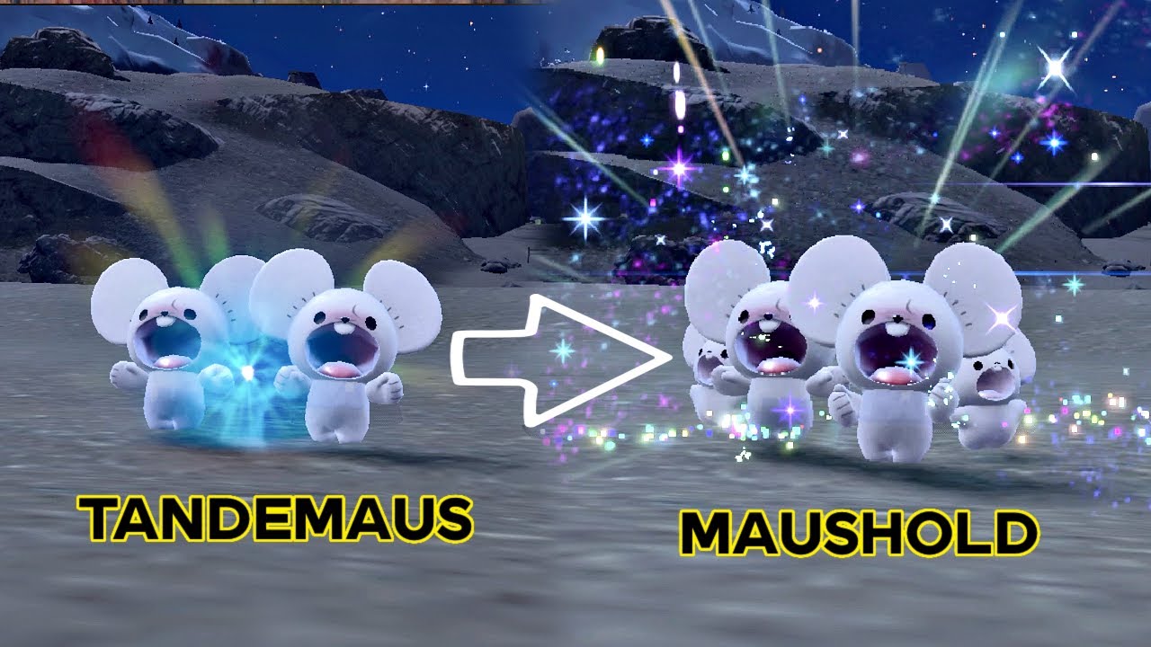 Tandemaus evolves to Maushold // Pokemon Evolution - YouTube