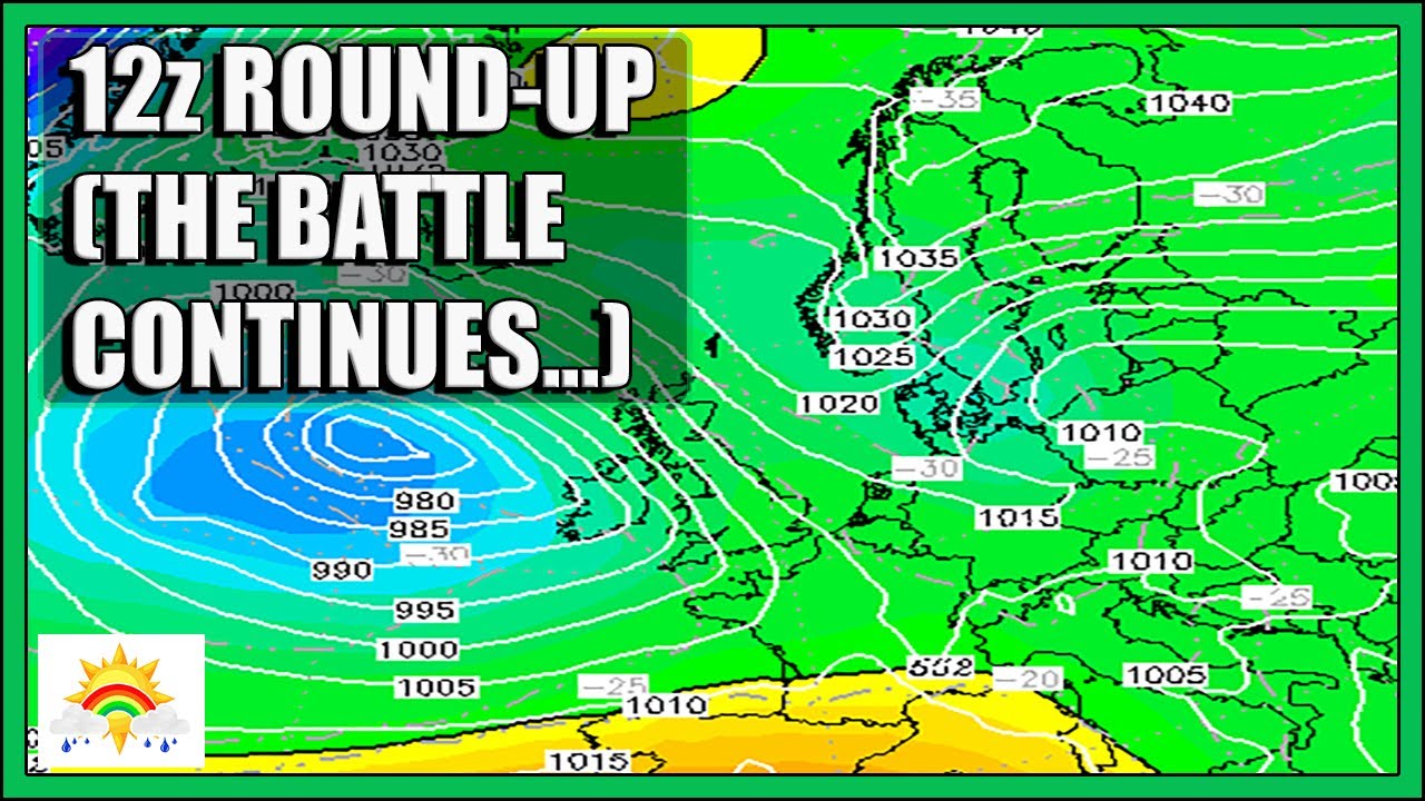 12z Model Round-Up: The Battle Continues... - YouTube