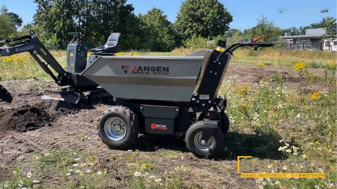 BALATECH s.r.o. Elektrický minidumper JANSEN MSK-500 - YouTube