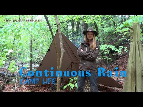 Camp life with continuous rain - Part 1 - Vanessa Blank - Wild Woman Bushcraft