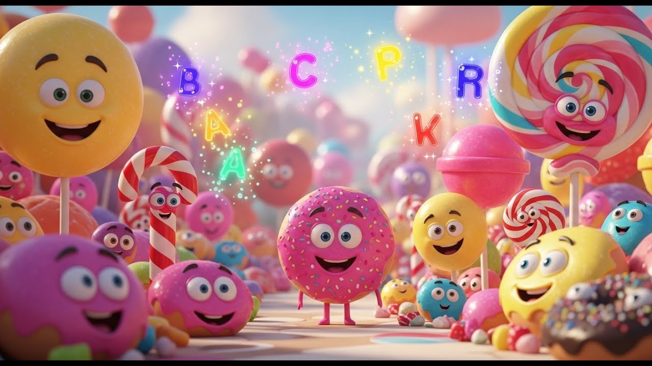 ABC Adventure in Candy Land 🍭🌈 | Alphabet Song for Kids | Fun ABC ...