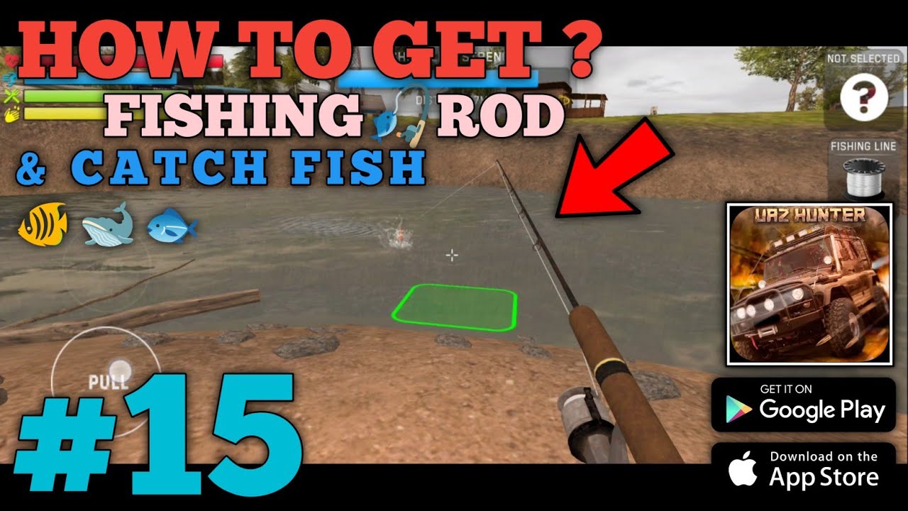 HOW TO GET FISHING🎣ROD & CATCH FISH🐠🐋🐟 IN RUSSIAN CAR DRIVER UAZ HUNTER ...