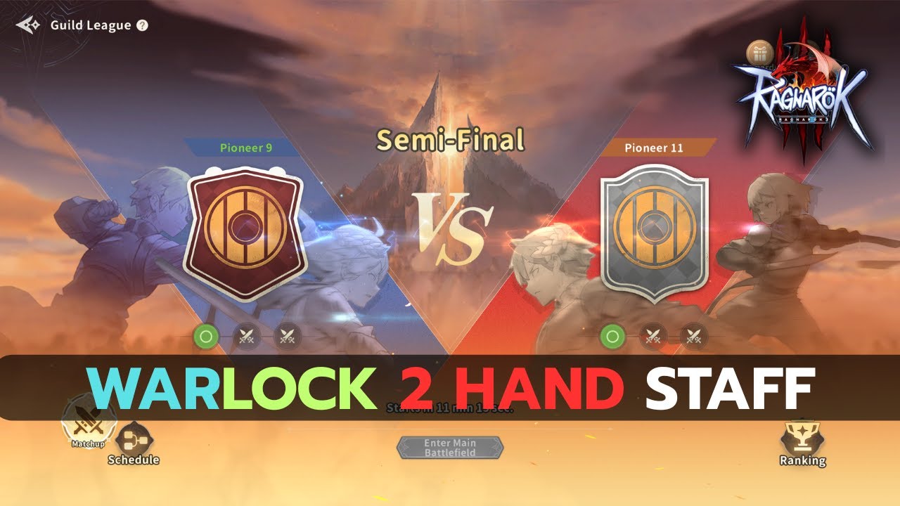 Ragnarok Online 3 : Warlock 2 hand staff at Guild league - YouTube