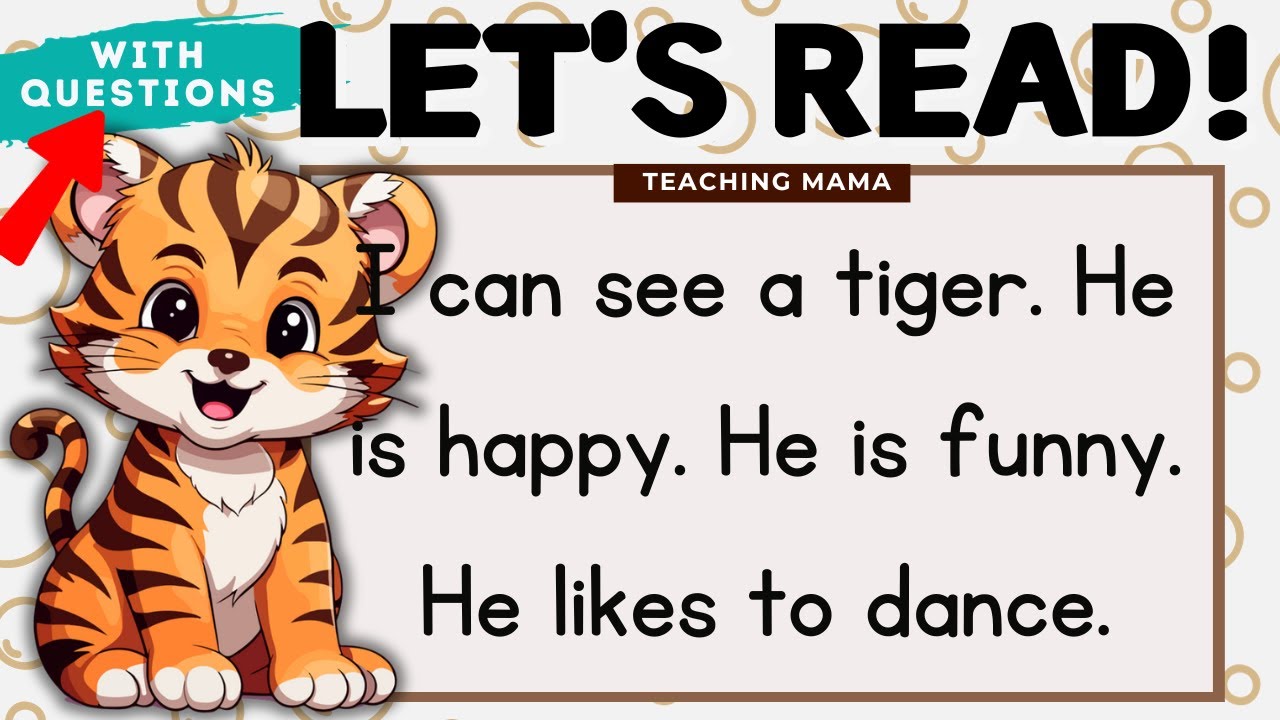 READING COMPREHENSION ENGLISH PRACTICE READING FOR KIDS - YouTube