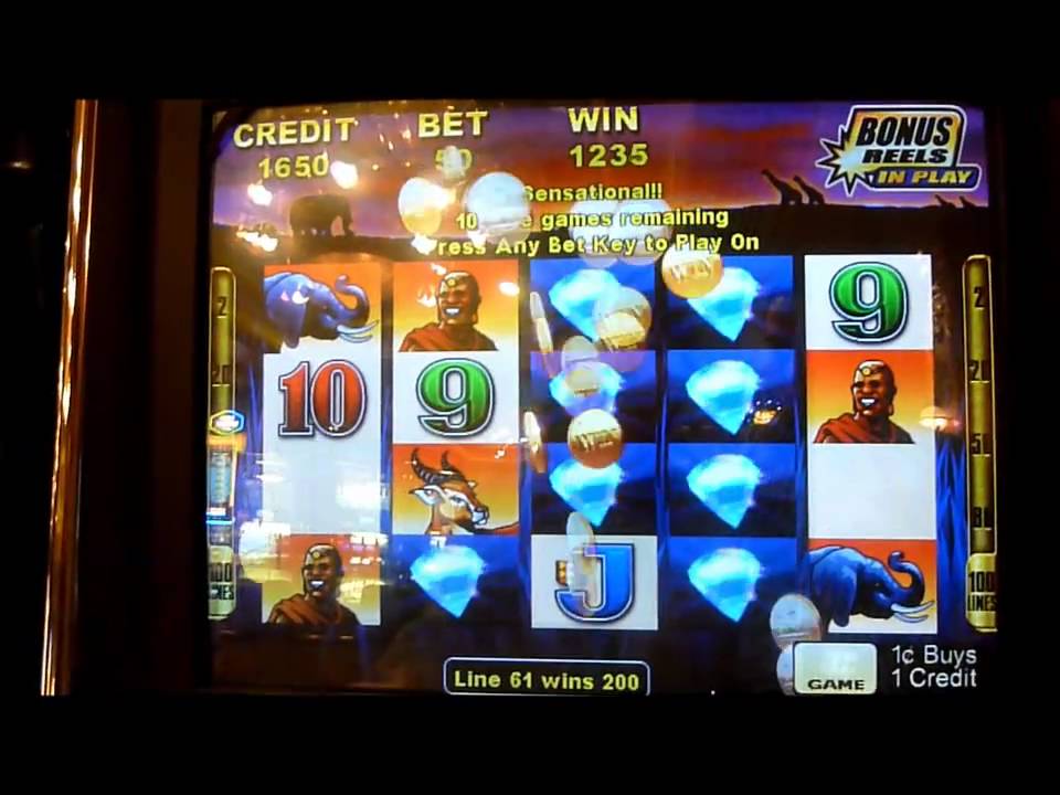 100 Lions Slot Machine Bonus Win (queenslots) - YouTube