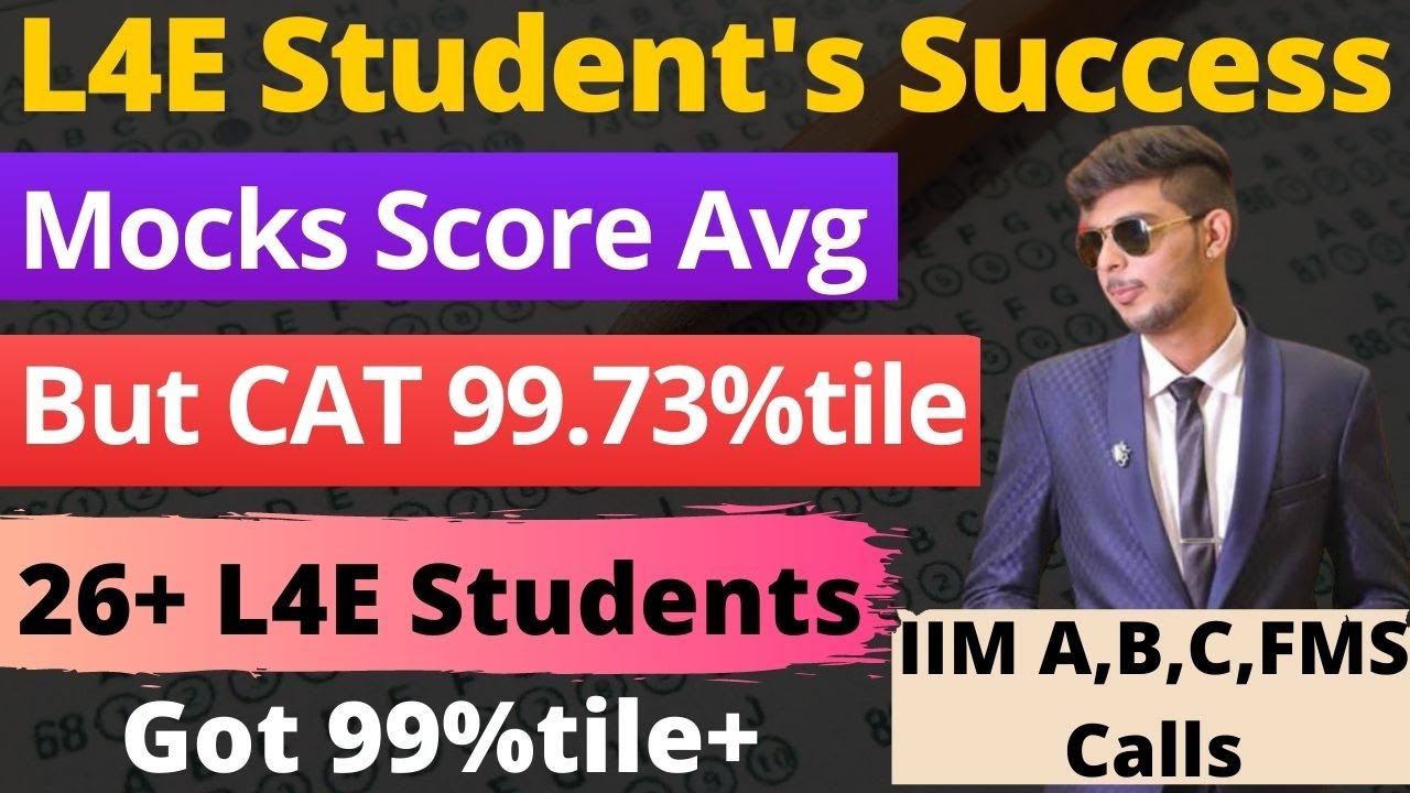 CAT Toppers' Strategy | Avg Score in CAT Mocks BUT Real CAT 99.73%tiler ...