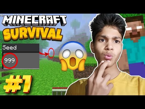 MINECRAFT PE SURVIVAL SERIES IN SEED 999 !! I FIND HEROBRINE IN SURVIVAL WORLD SEED 999 ...