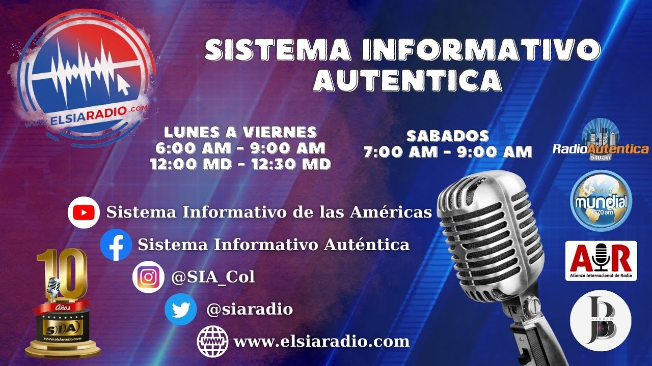 Noticiero SIA: La actualidad en Colombia y el mundo. Emisión Medio Dia ...