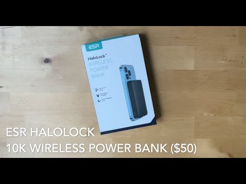 ESR HaloLock 10,000mAh Wireless Power Bank unboxing - YouTube