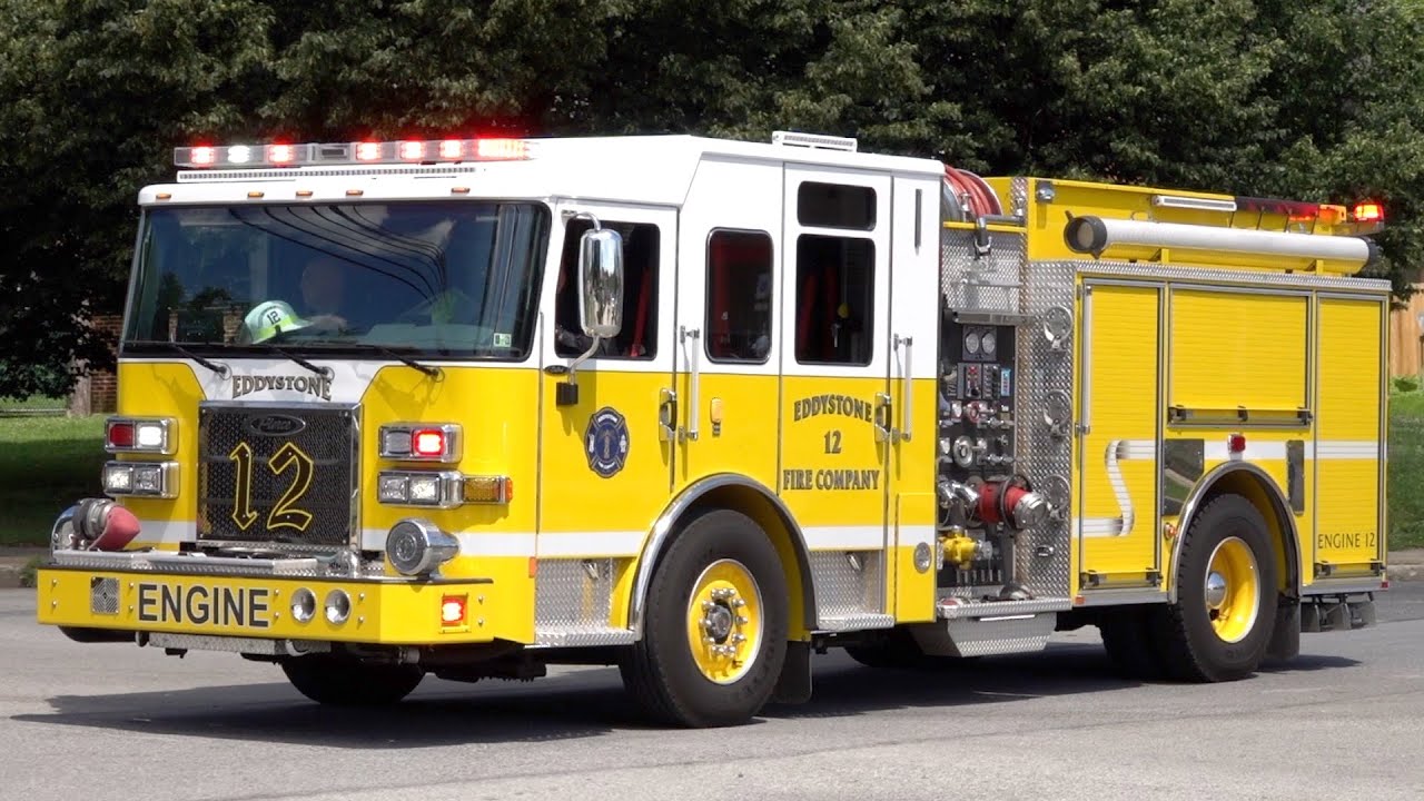 Eddystone Fire Company Engine 12 Responding - YouTube