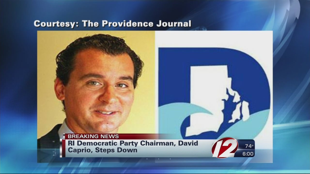 David Caprio resigns as RI Democratic Party chairman - YouTube