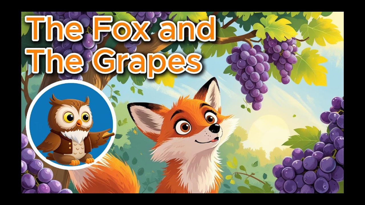 The Fox and the Grapes | Bedtime Stories for Kids | Uncle Owl Stories ...
