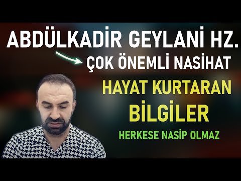 Ey Evlat..İman Bahçene Bakar Ağaçlarını Büyütürsen Eğer..(Abdülkadir Geylani Hz Nasihati)