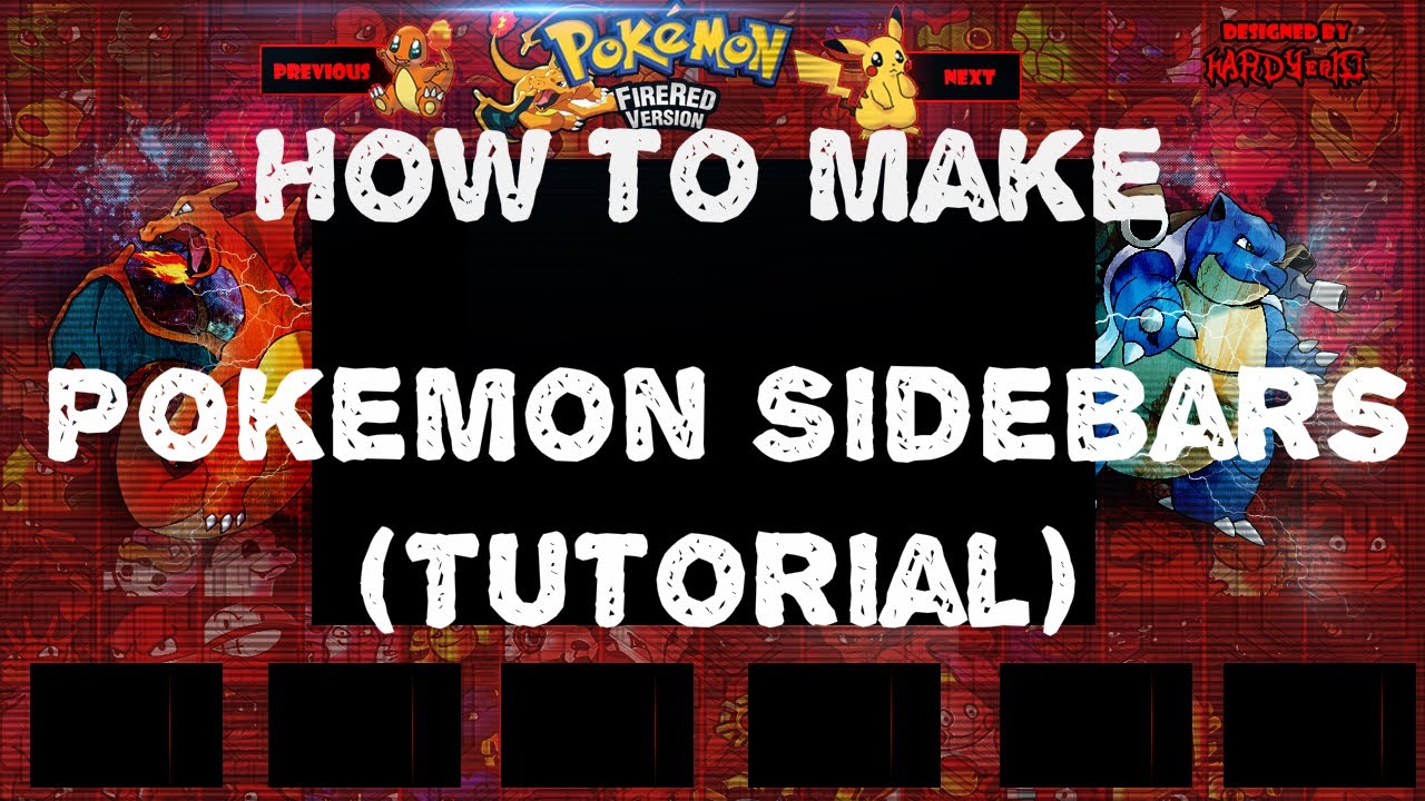 How to make Pokemon Sidebars! (2013) HD - YouTube