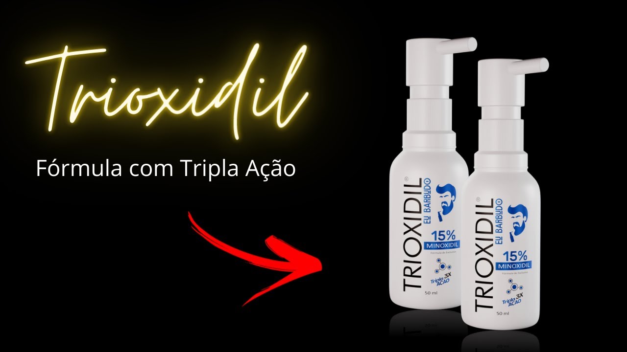 🔴Como crescer Barba e Cabelo com Trioxidil? Trioxidil funciona ...