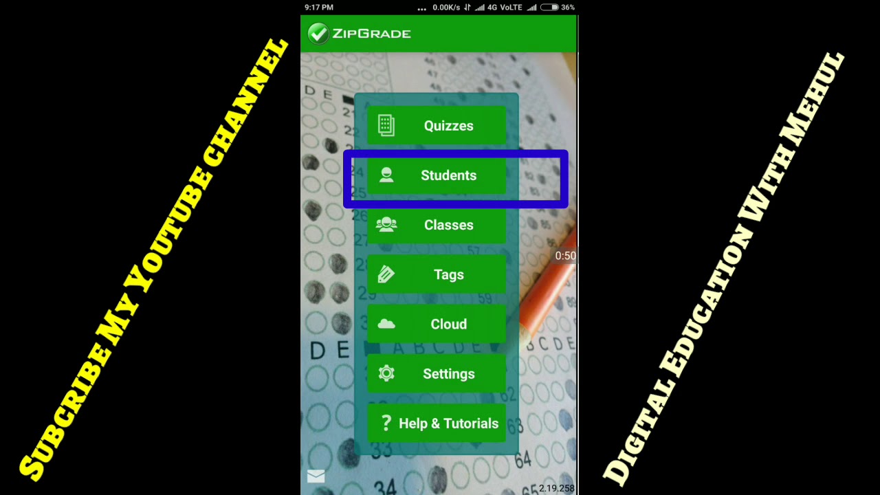 Use Zipgrade OMR sheet & Get Students marks Reports - YouTube