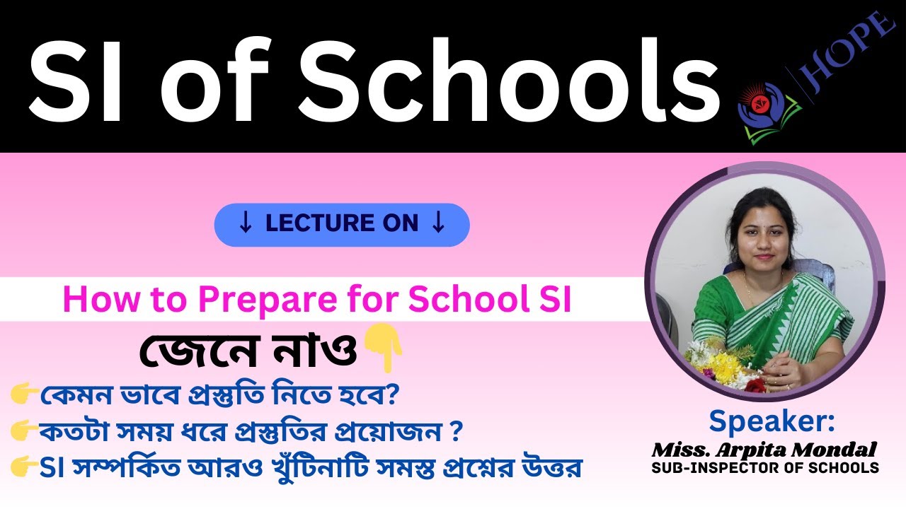 Lecture On How To Prepare School SI Self Experience Exam Pattern lecture-on-how-to-prepare-school-si-self-experience-exam-pattern