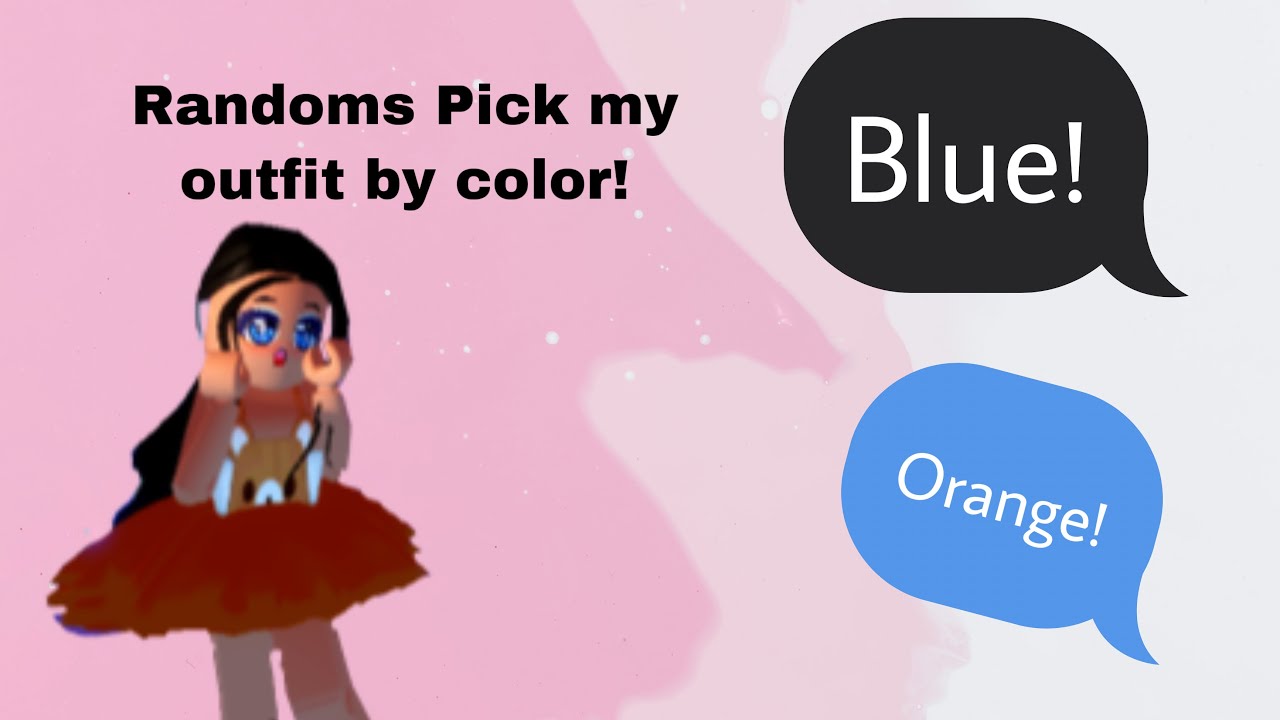 Making outfits from the color random people give me! - YouTube