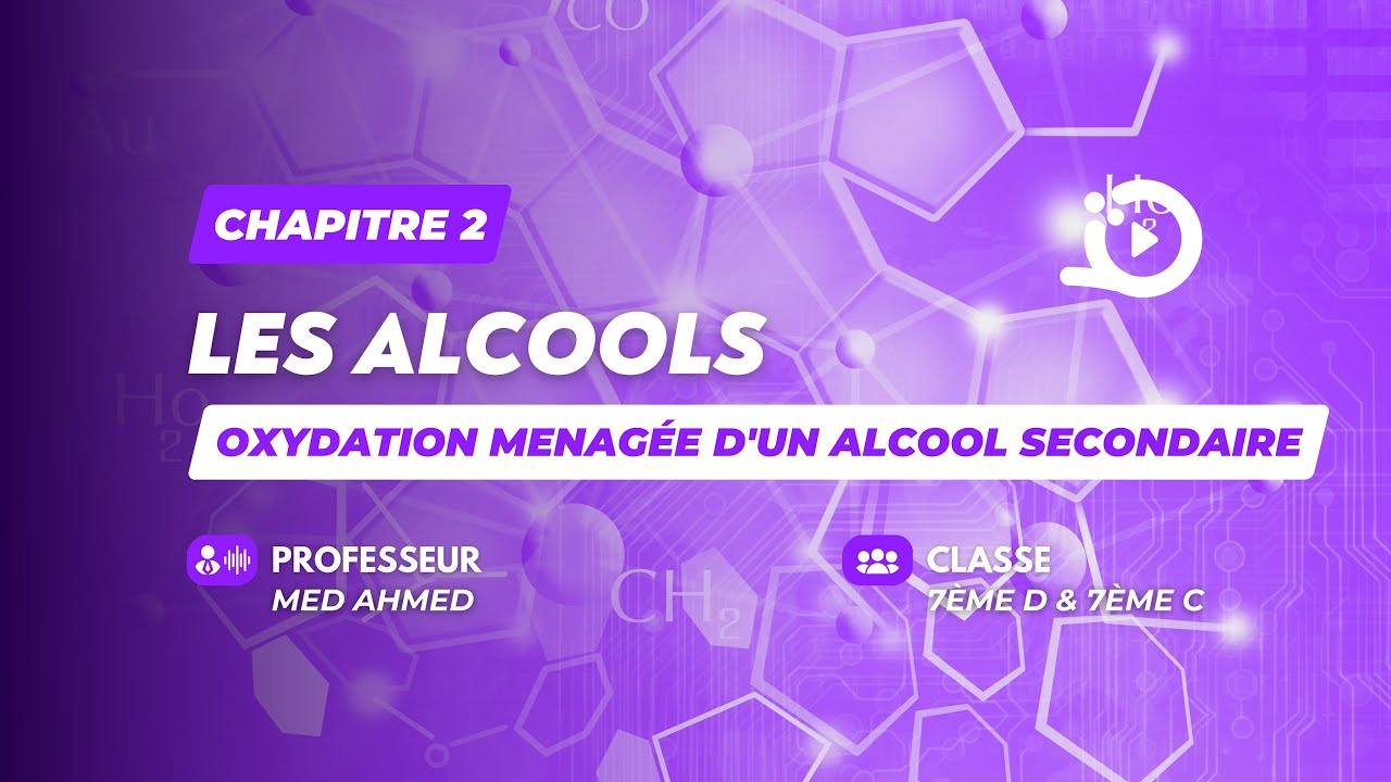 Oxydation menagée d'un alcool secondaire - YouTube