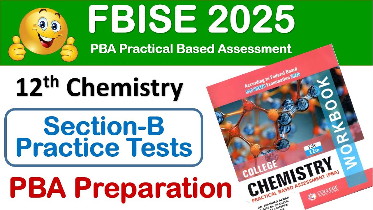 Class 12 / Chemistry PBA Practical Based Assessment /FBISE-2025 ...