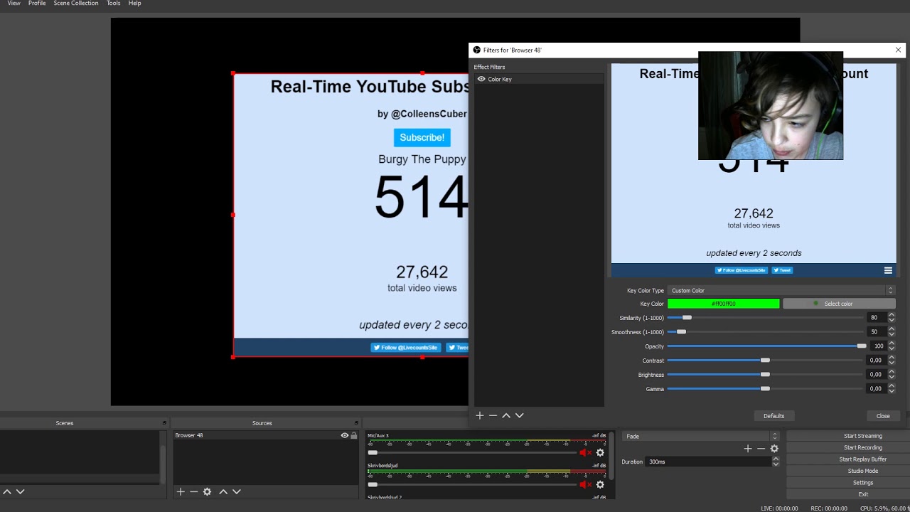 how to make a live sub count - YouTube