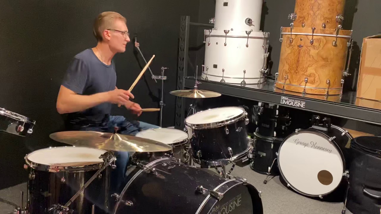 Tried to play in drum shop. Part 2. Aarhus Denmark - YouTube