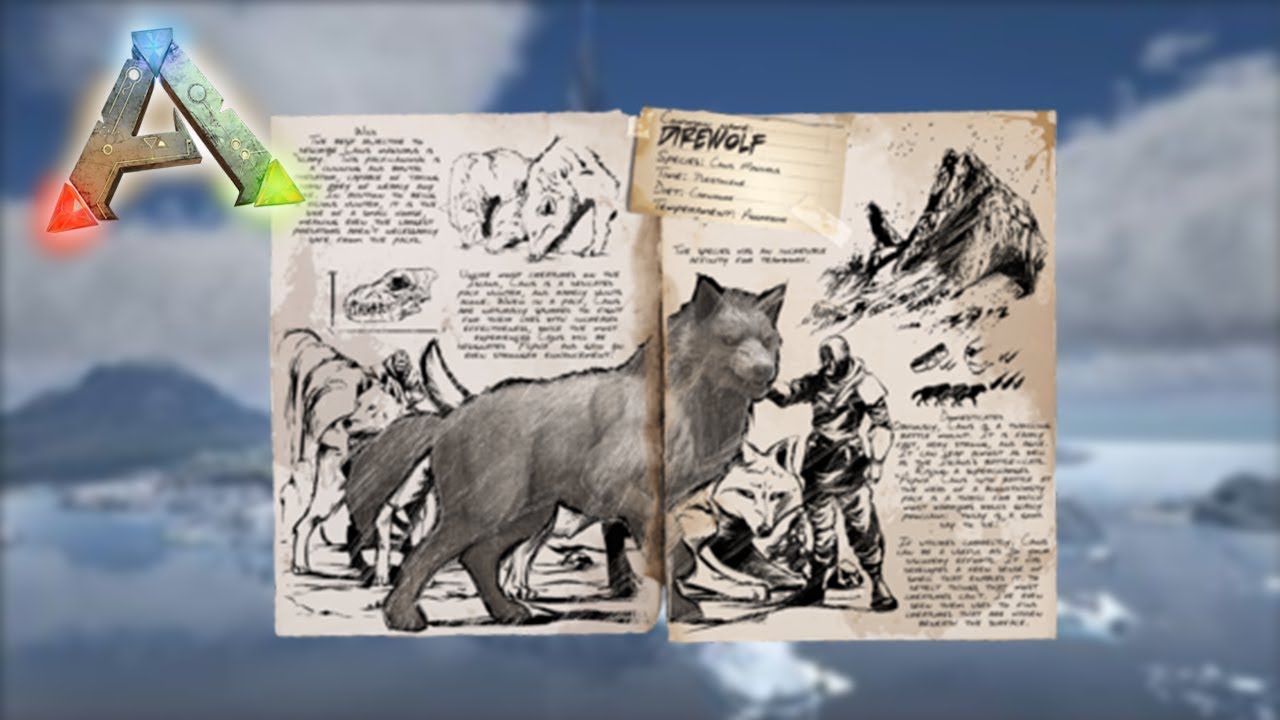 Tudo sobre o DIREWOLF!!! [ARK: Survival Evolved] - YouTube