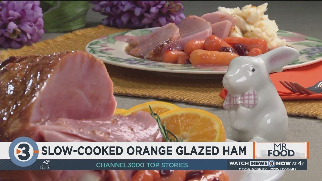 Mr. Food: Slow cooked orange-glazed hame - YouTube