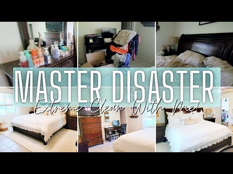 MASTER DISASTER EXTREME BEDROOM CLEAN + CLOSET ORGANIZATION || Small ...