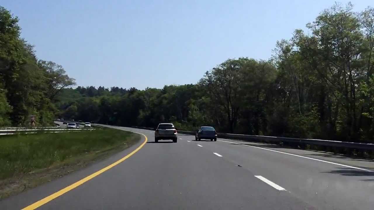 Yankee Division Highway (MA 128 Exits 19 to 14) northbound - YouTube