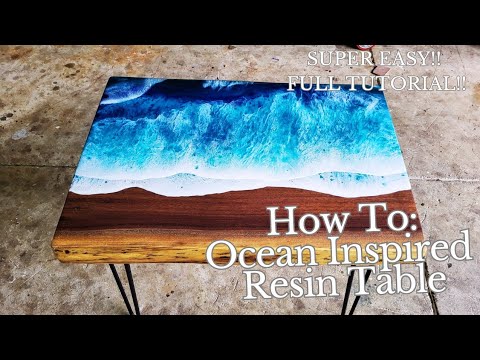 DIY Ocean Resin Table: Stunning Home Decor! - YouTube