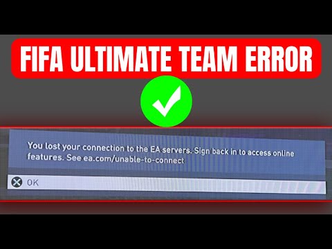 How To Fix "you lost your connection to the EA server" In FIFA Ultimate ...