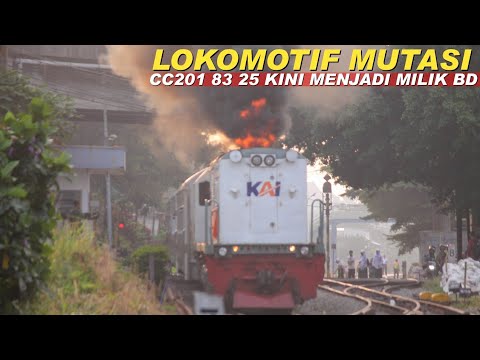 PROSES MUTASI LOKOMOTIF! CC201 83 25 PWT KINI RESMI MENJADI MILIK BD ...