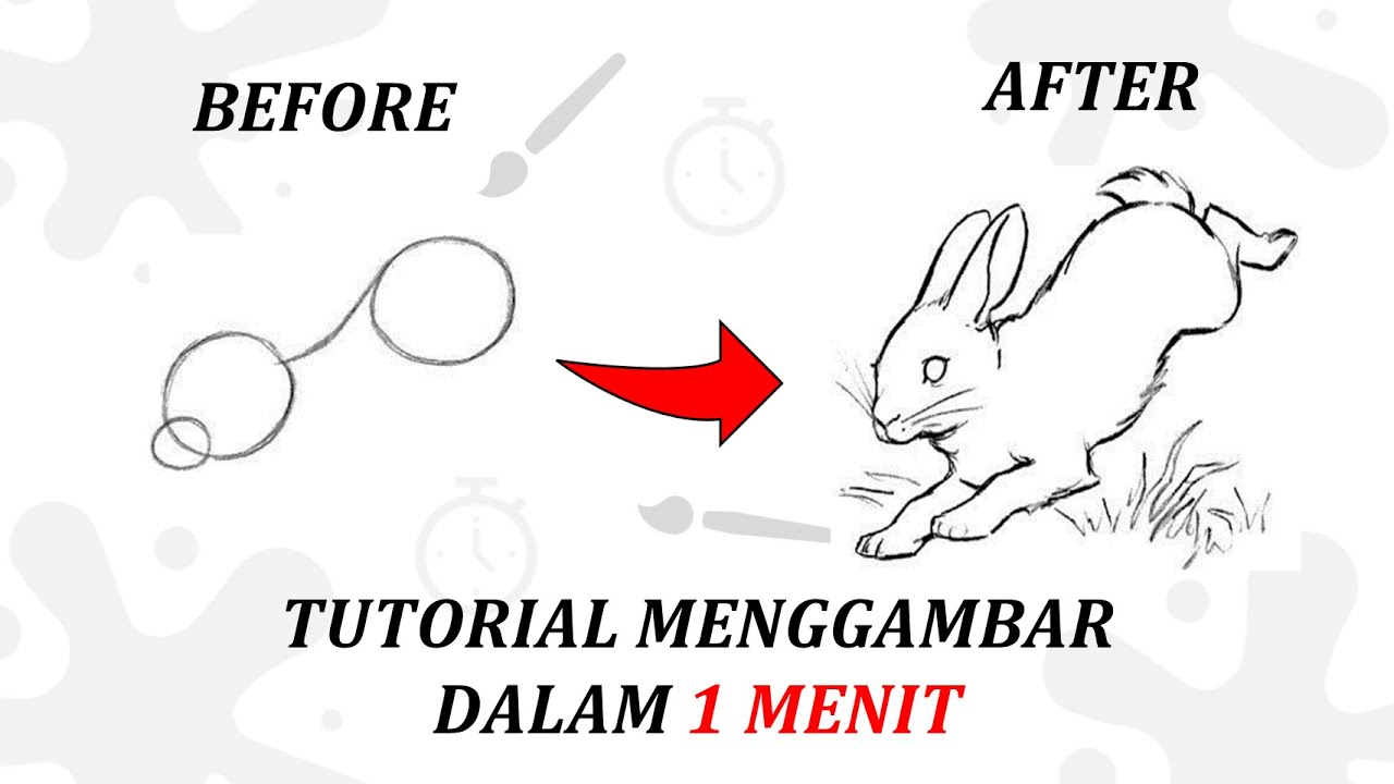 6. Tutorial Menggambar Kelinci dalam 1 Menit ( Tutorial for Drawing a ...