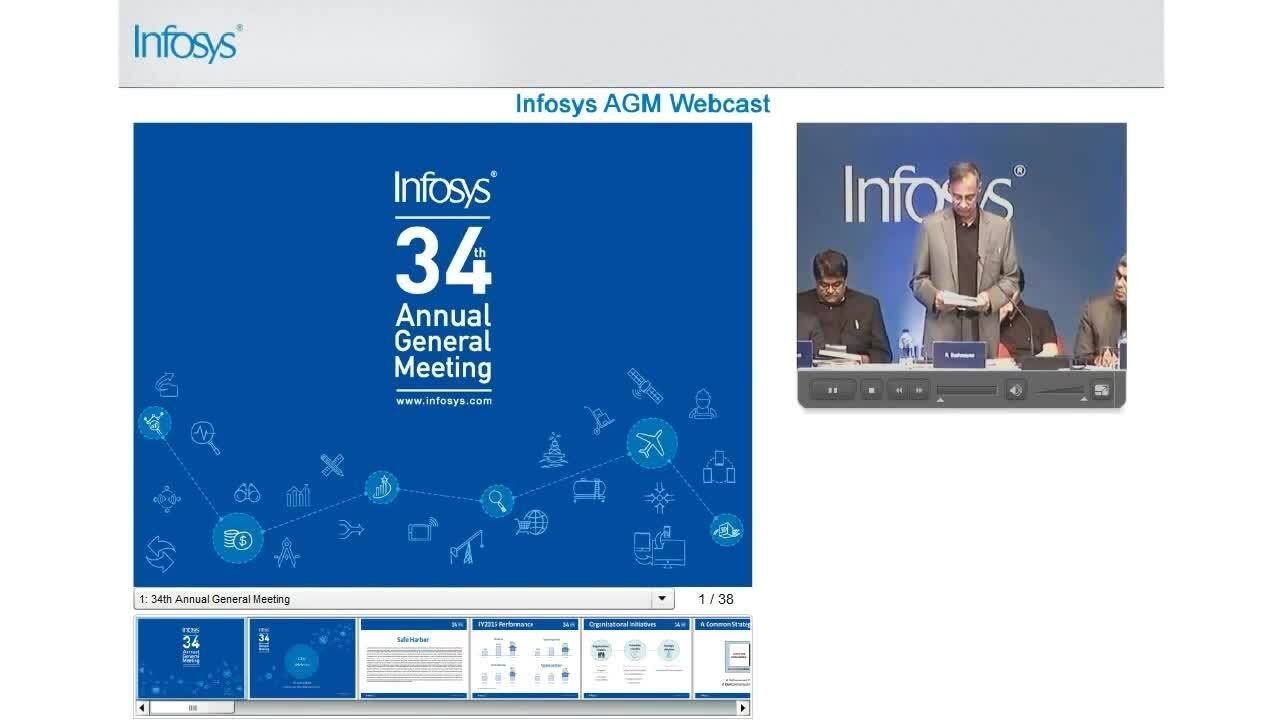 The 34th Infosys Annual General Meeting 2015 – Chairman’s Speech - YouTube