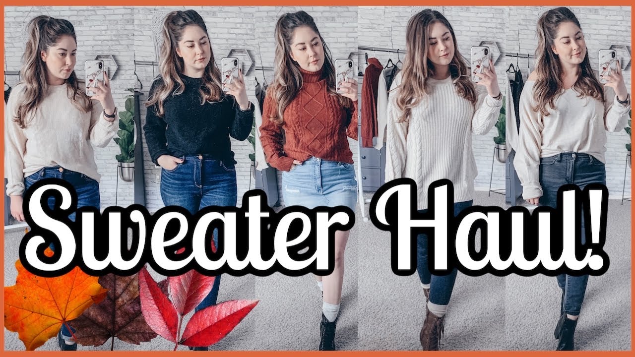 AMAZON FALL SWEATER HAUL 2020 | MUST HAVE SWEATERS FOR FALL/WINTER | # ...