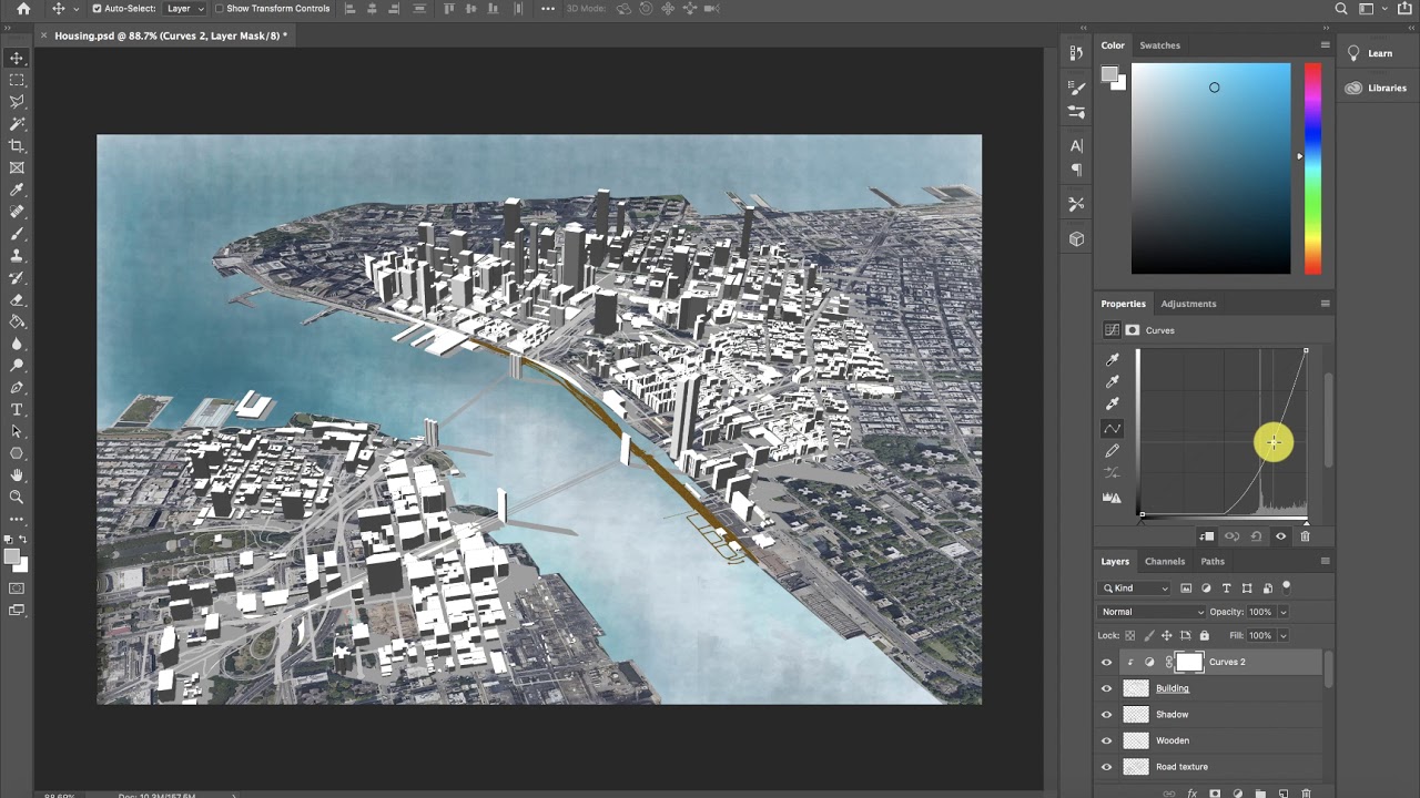 BIrd's eye view rendering_part2 - YouTube