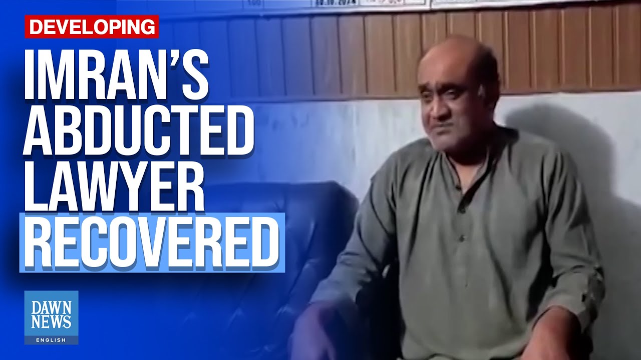 Imran’s abducted lawyer Intezar Panjutha recovered | Dawn News English ...