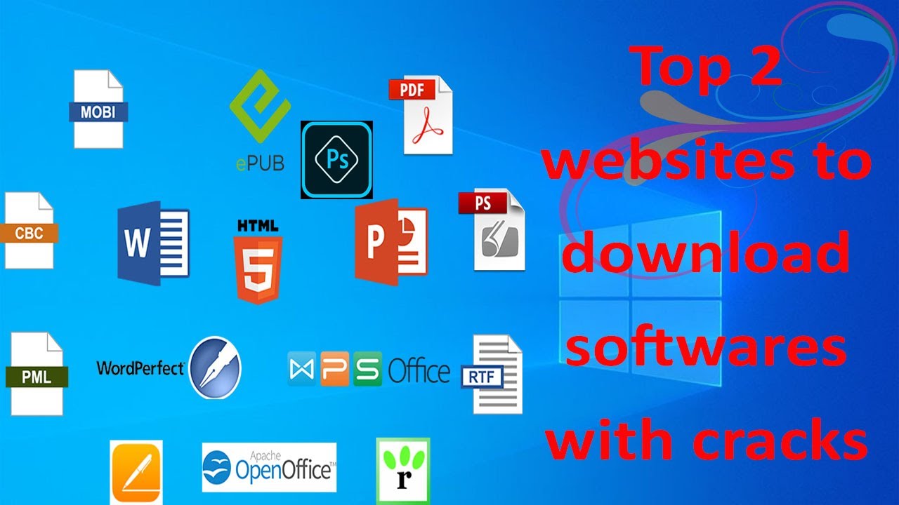 Top 2 websites to download any software free with crack. - YouTube
