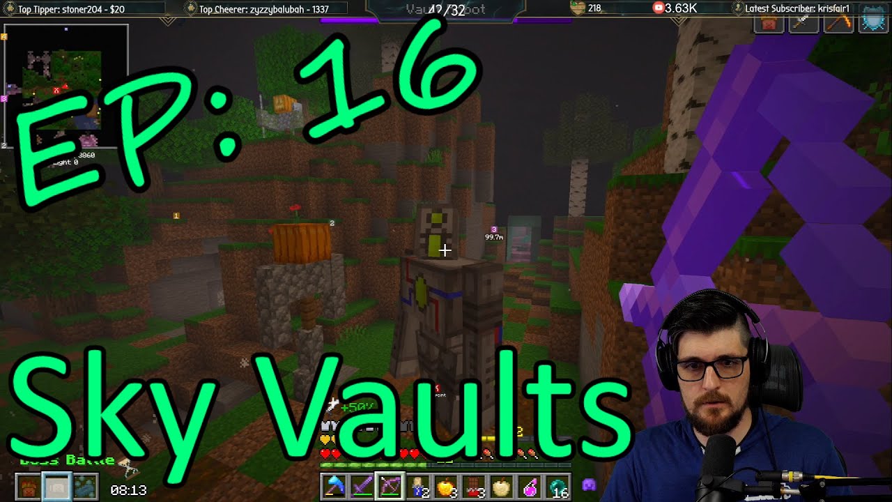 Round 2... Sky Vaults Map Episode 16 Modded Minecraft - YouTube