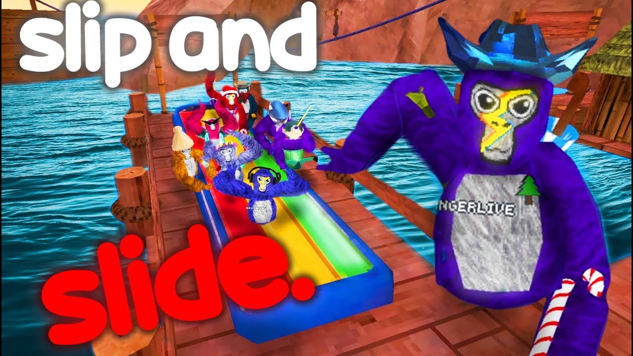 Last to Leave the Slip and Slide WINS! - YouTube