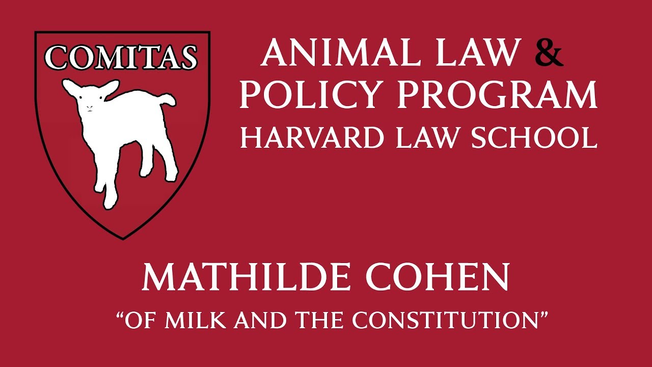 10/18/16 – Mathilde Cohen "Of Milk and the Constitution" - YouTube