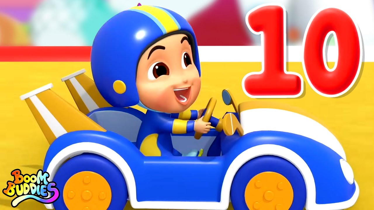Ten Little Racing Cars, Fun Nursery Rhymes And Baby Songs - YouTube
