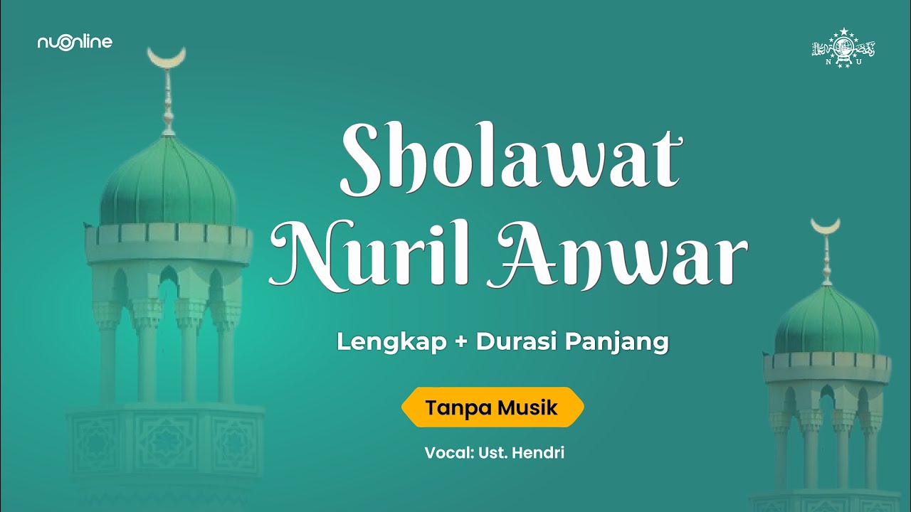 Pujian Setelah Adzan Sholat "Sholawat Nuril Anwar" | Full Suara Tanpa ...