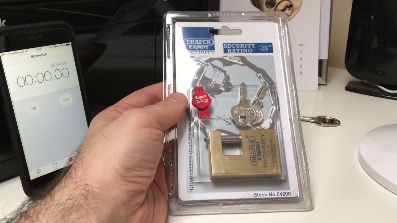 (143) Draper Expert Security 8313/56 Padlock Picked out of the Pack ...