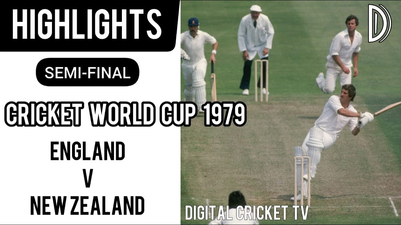 CRICKET WORLD CUP - 1979 / 1st Semi-Final / Highlights / ENGLAND v NEW ...