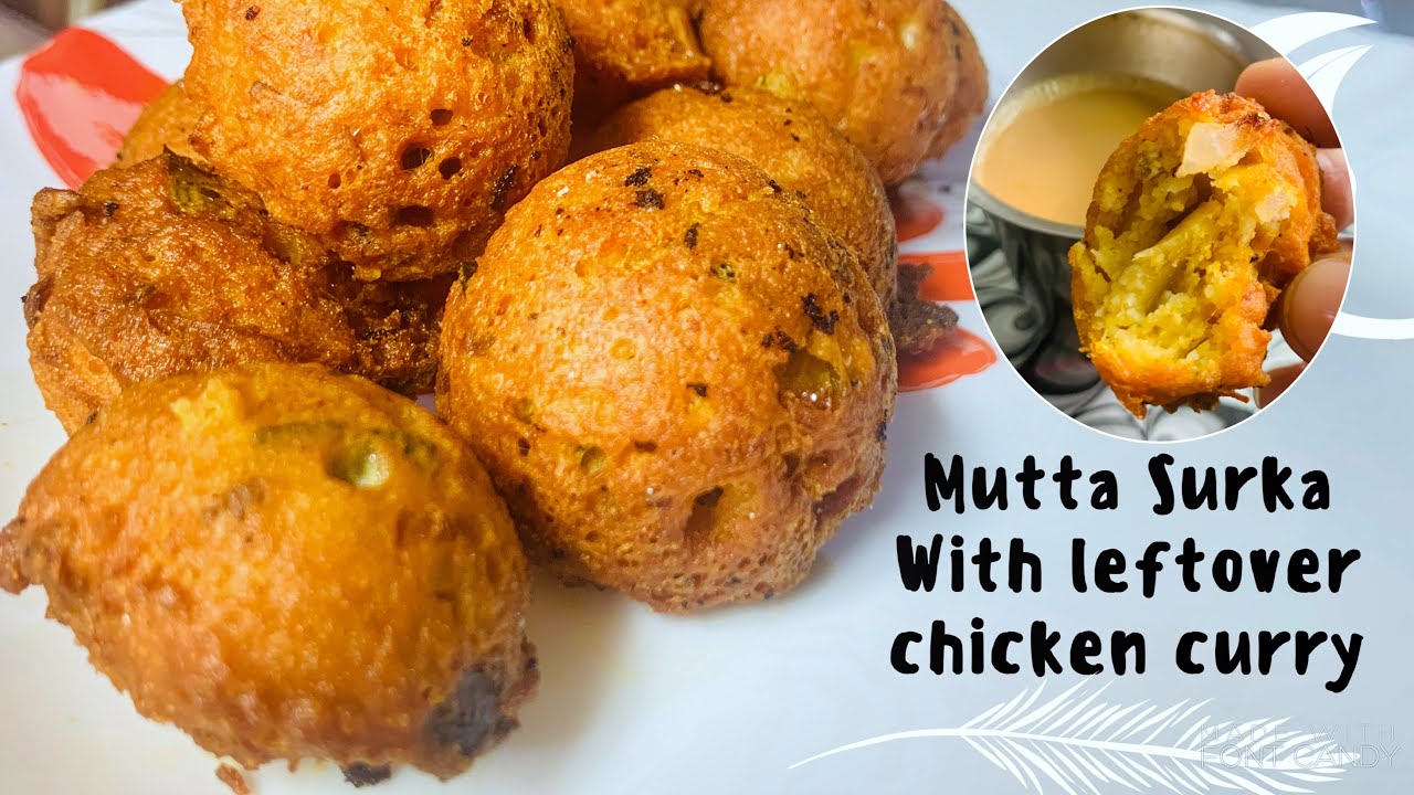 Mutta Surka | Quick evening snack | with leftover chicken gravy | Tasty ...